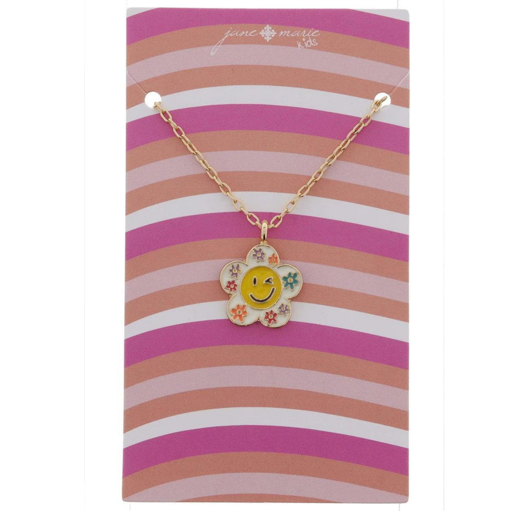 Kids Smiley Face Necklace – Molly Malone's Boutique